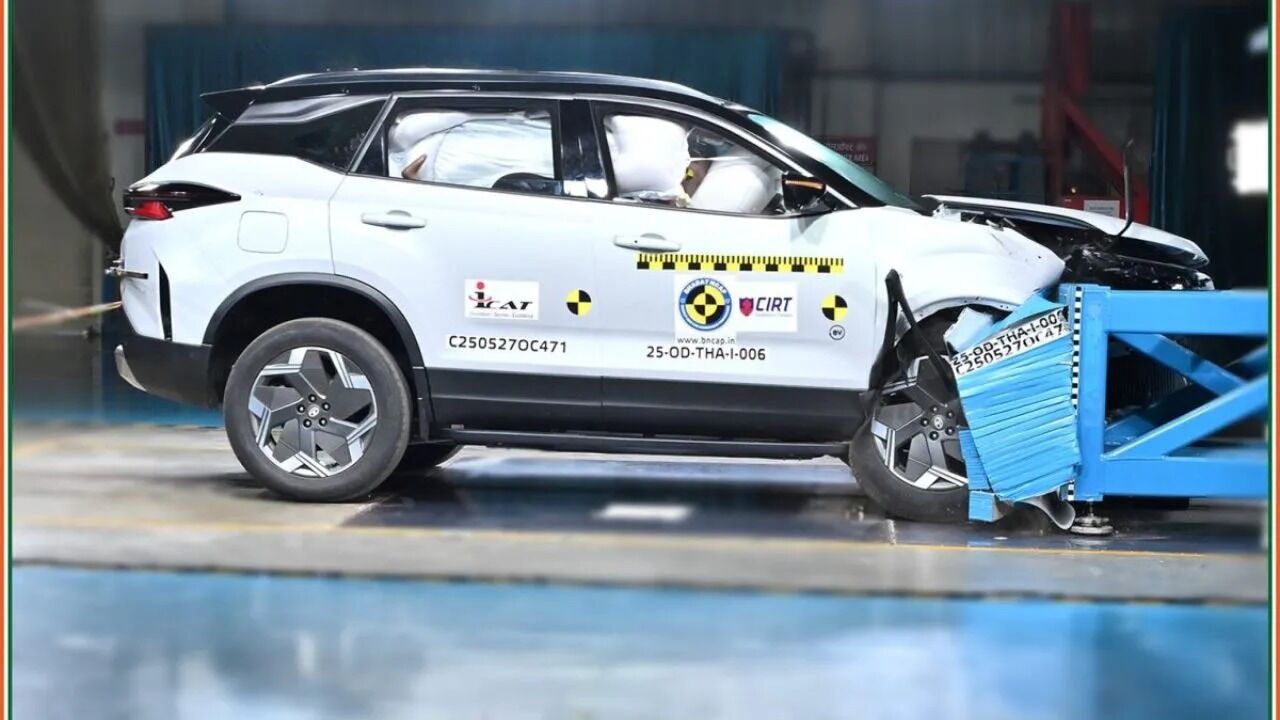 Bharat NCAP: क्रैश टेस्ट में टाटा हैरियर EV को मिली 5-स्टार रेटिंग, टाटा की सबसे सुरक्षित एसयूवी ...