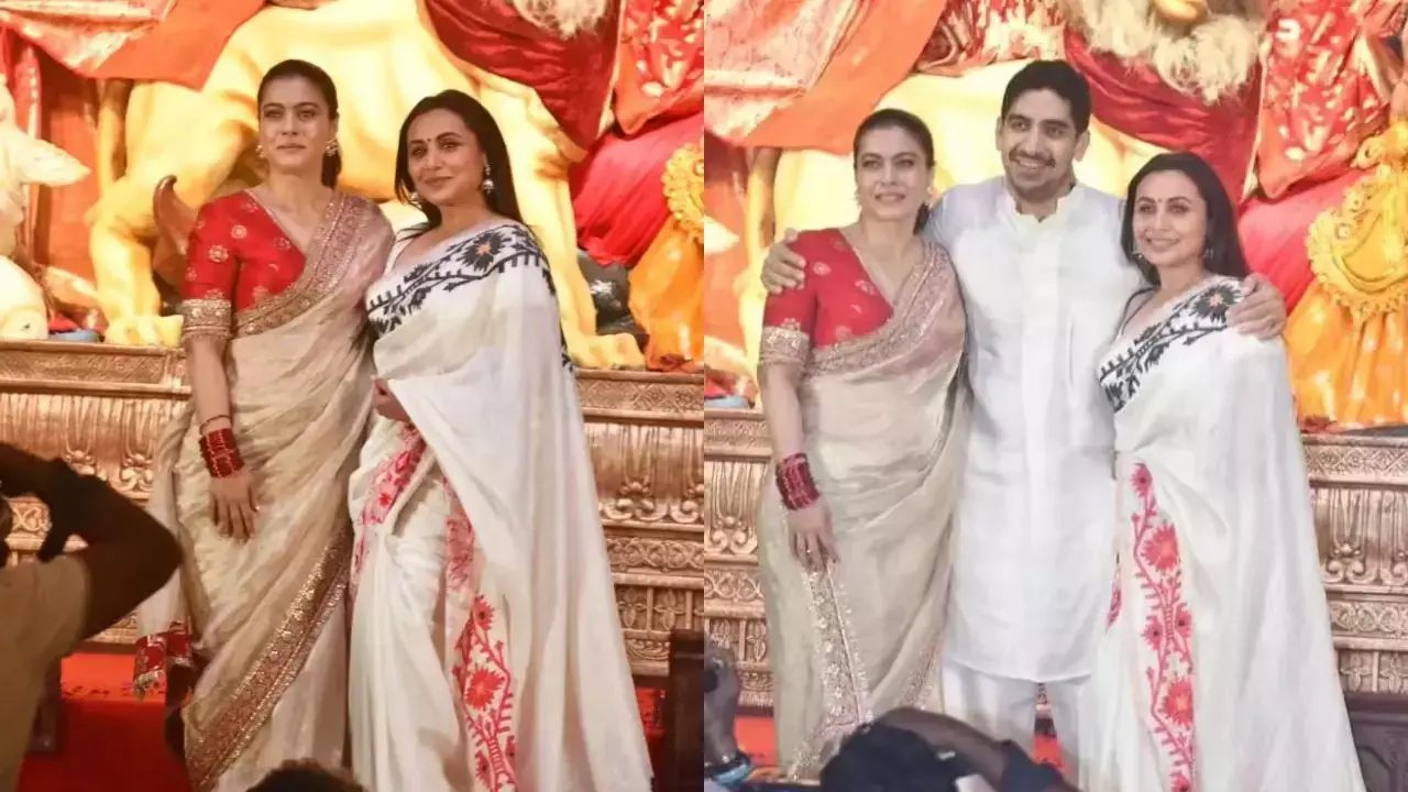 Kajol-Rani: दुर्गा पूजा में भावुक हुईं काजोल-रानी मुखर्जी, पिता को याद ...